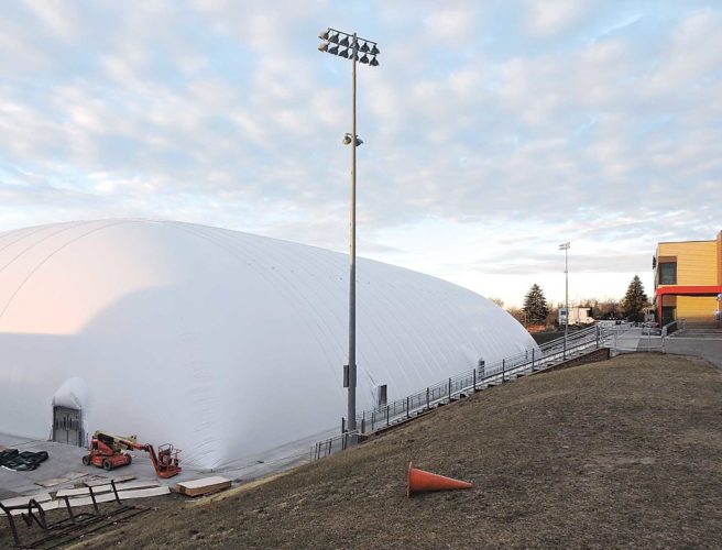 Air dome inflated at Minot State | News, Sports, Jobs - Minot Daily News